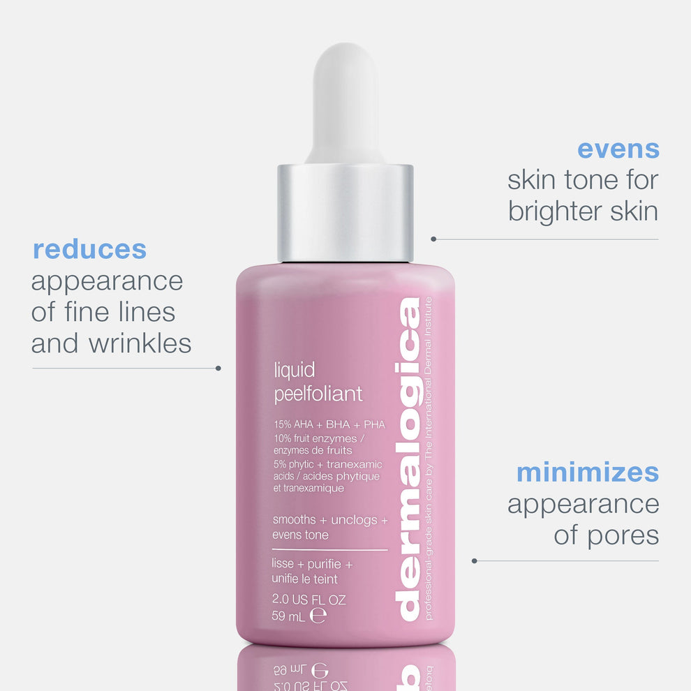 Liquid Peelfoliant At-Home Exfoliating Peel with Glycolic, Lactic, and ...